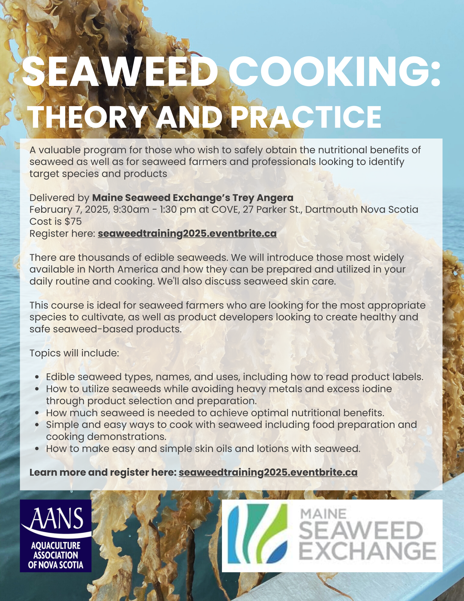 Seaweed Cooking: Theory and Practice | Aquaculture Association of Nova ...